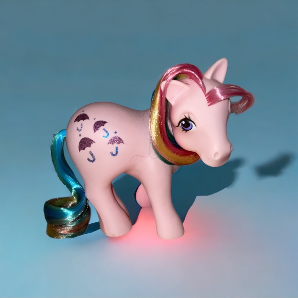 1983 Vintage My Little Pony Parasol Pink Rainbow Poni… - Gem